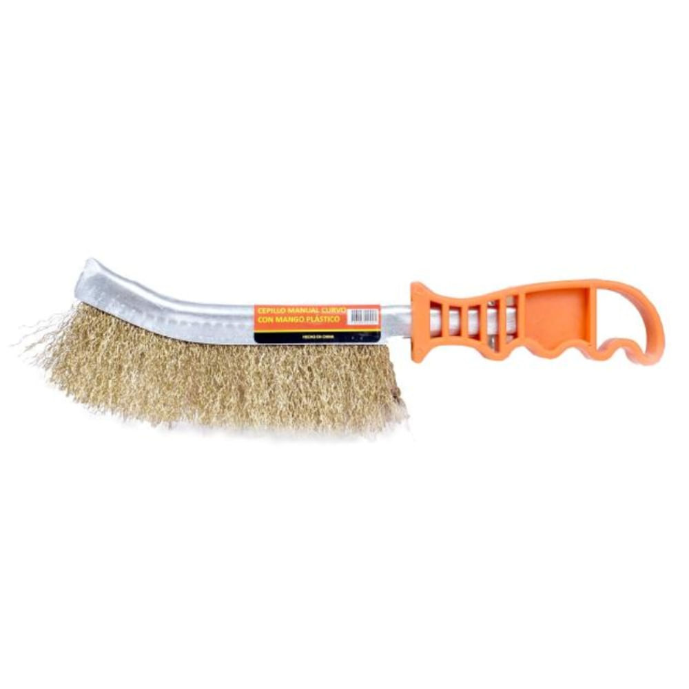 Cepillo Acero Curvo Gardex Con Mango Plástico 03371 - El amigo