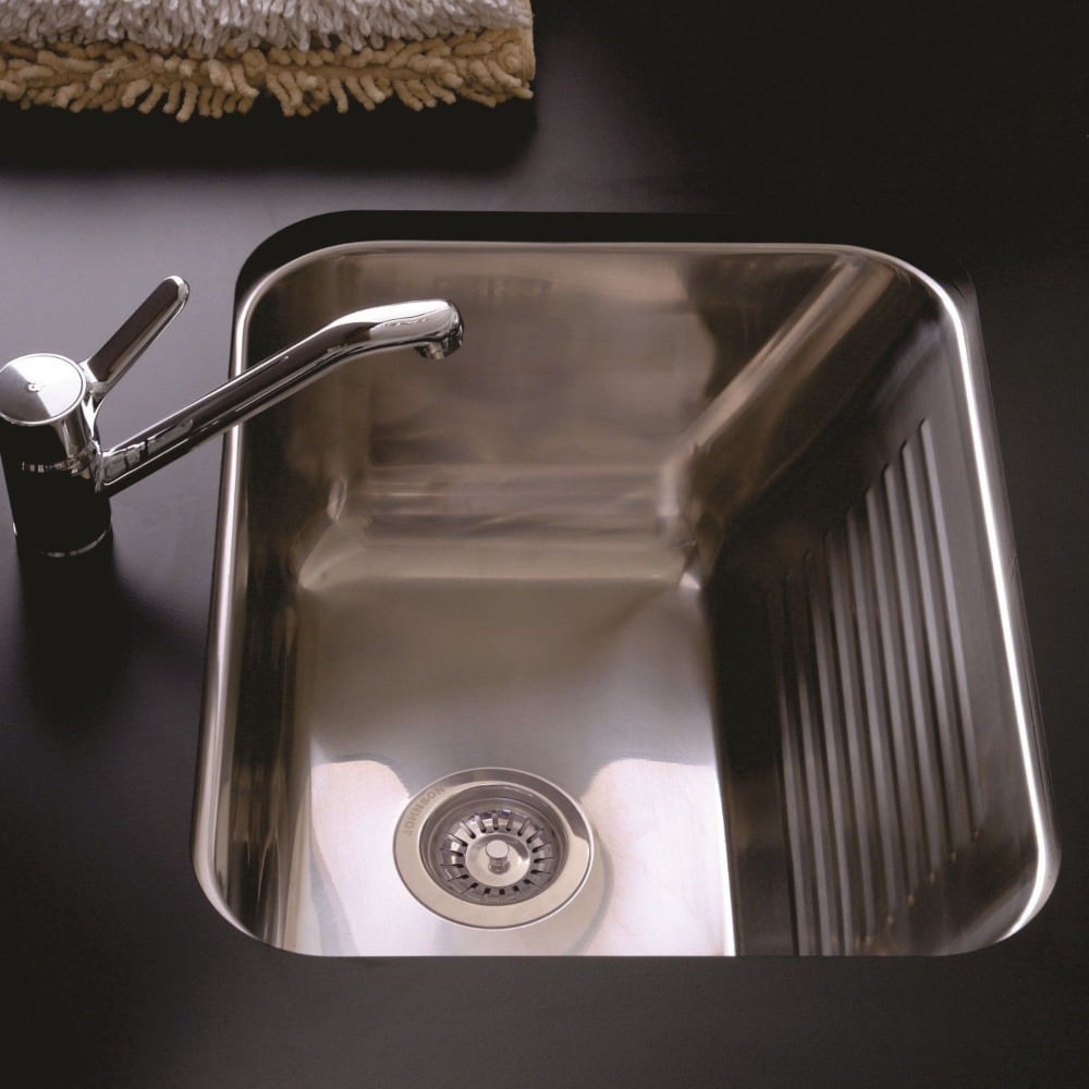 Bacha Simple De Acero Johnson Para Lavadero Ln50 - El amigo