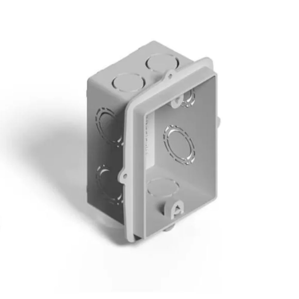 Caja Rectangular Pvc Para Embutir Con Oreja Plástica - El amigo