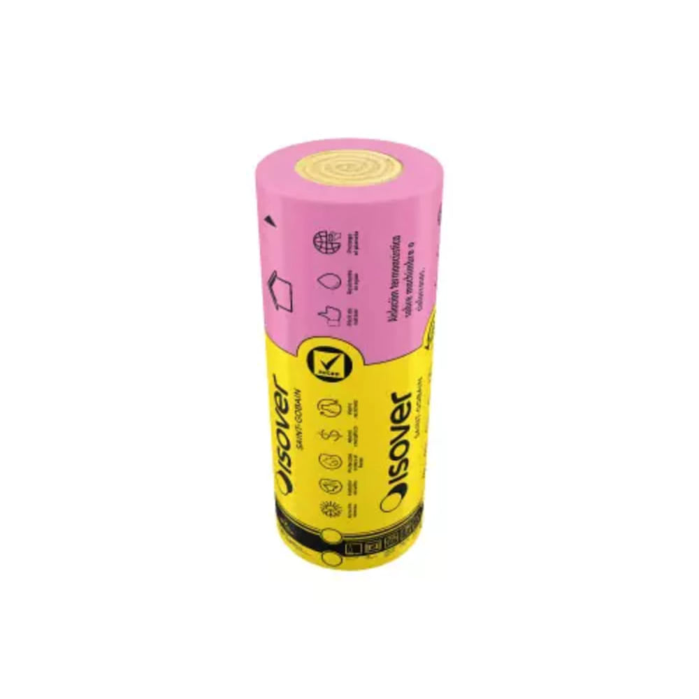 Aislante Isover Lana De Vidrio Rolac Plata 100Mm 1.20X11 Metros - El amigo